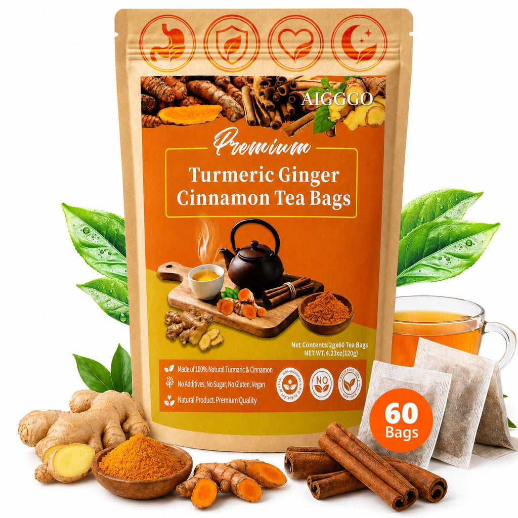 AIGGGO turmeric ginger cinnamon tea bags