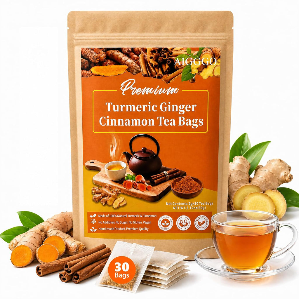 AIGGGO turmeric ginger cinnamon tea bags