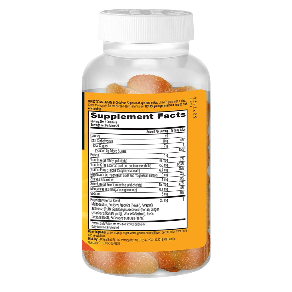 Airborne 750mg vitamin C gummies