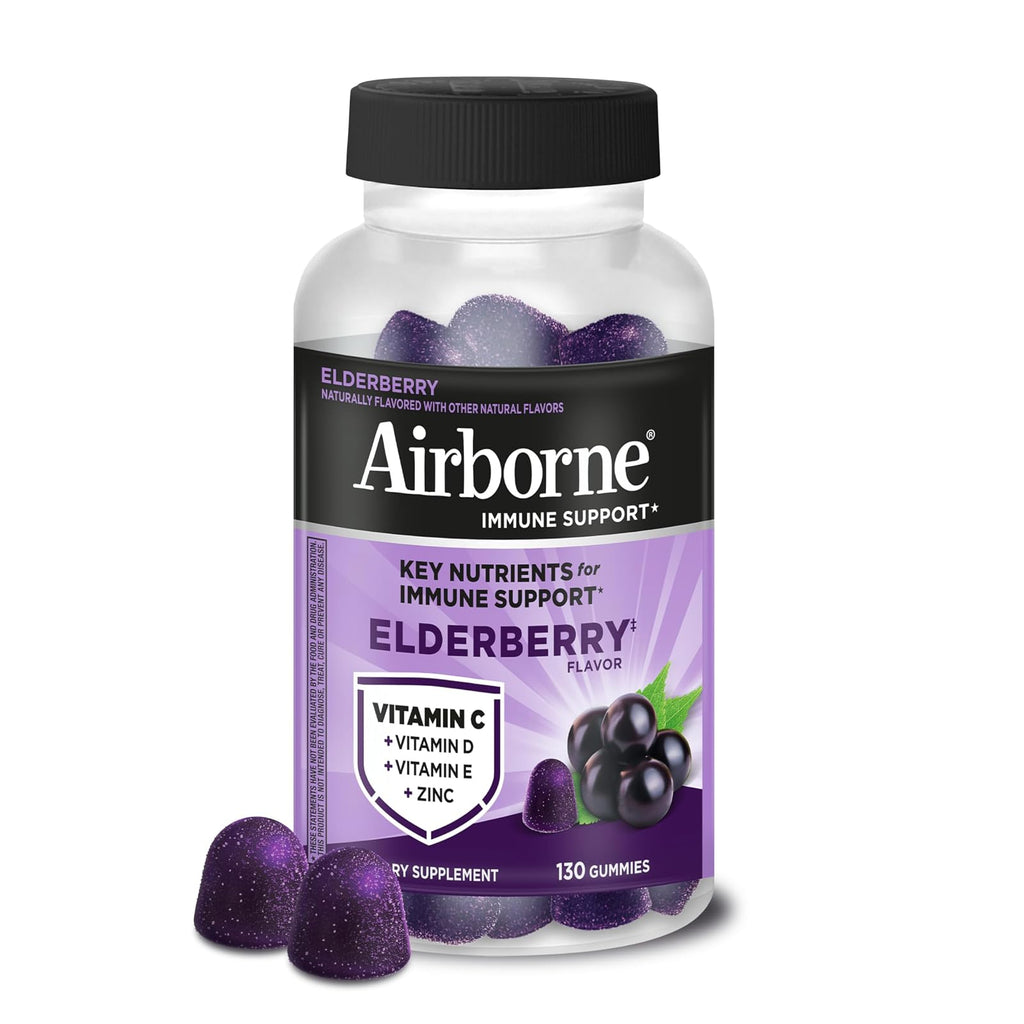 Airborne elderberry gummies for immune health