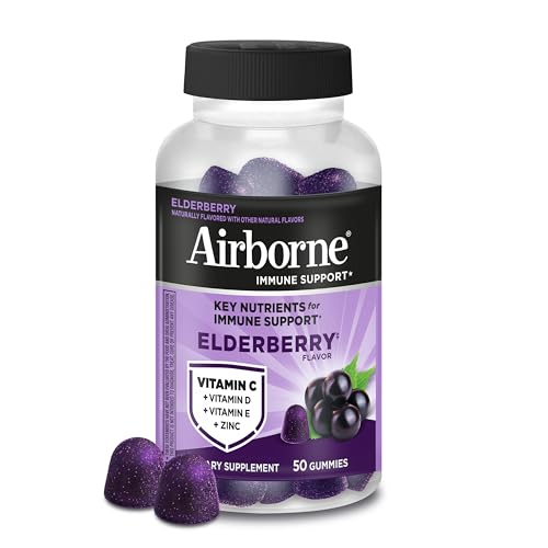 Airborne elderberry gummies for immunity
