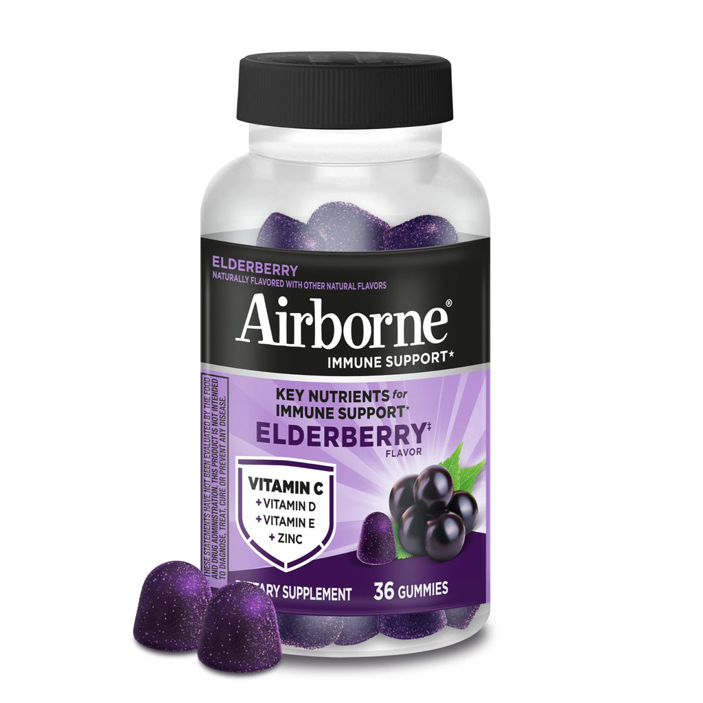 Airborne elderberry gummies for immunity