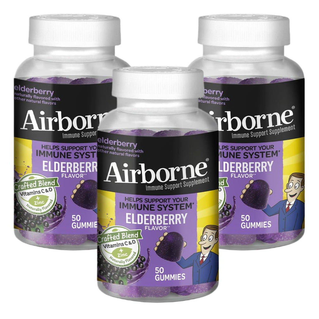 Airborne elderberry gummies for immunity