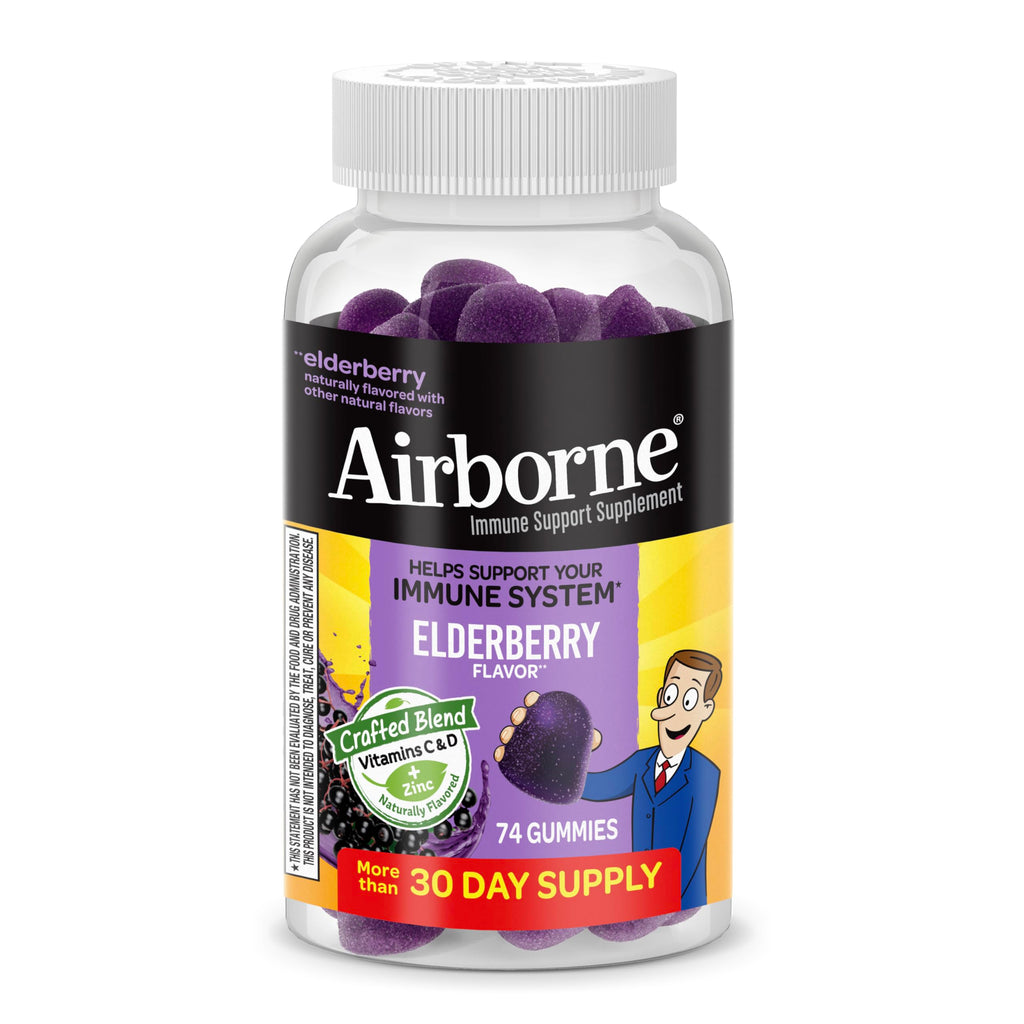Airborne elderberry gummies for immunity