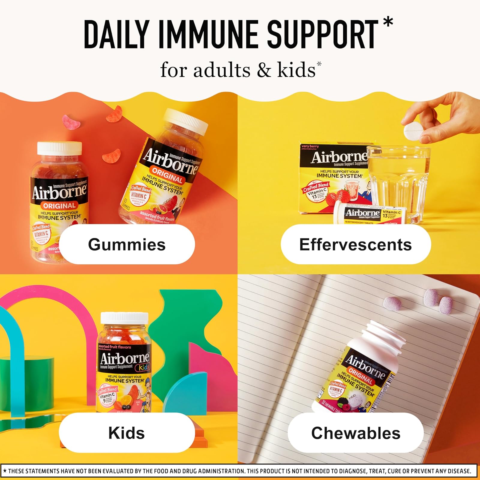 Airborne elderberry gummies with antioxidants