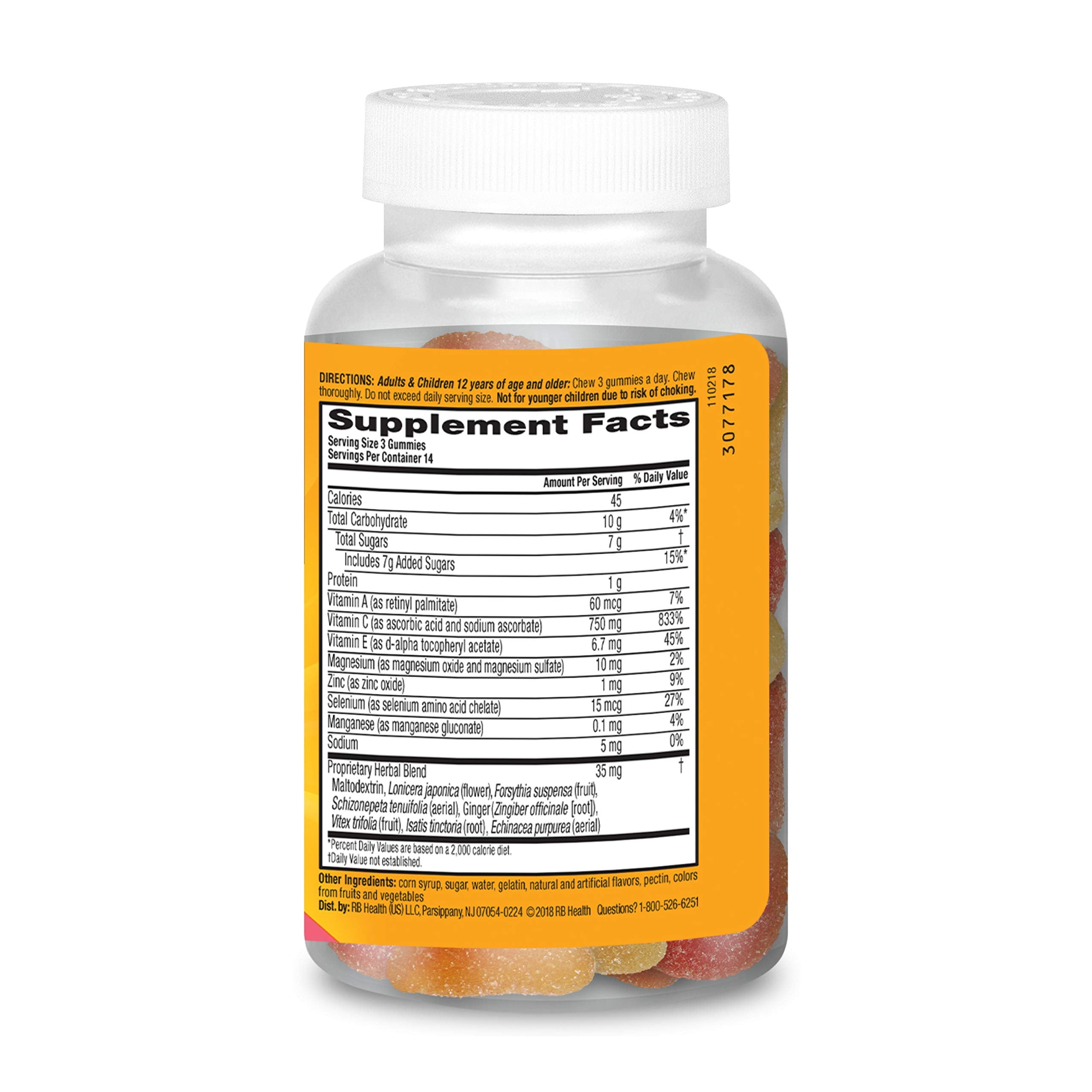 Airborne gummies for cold prevention