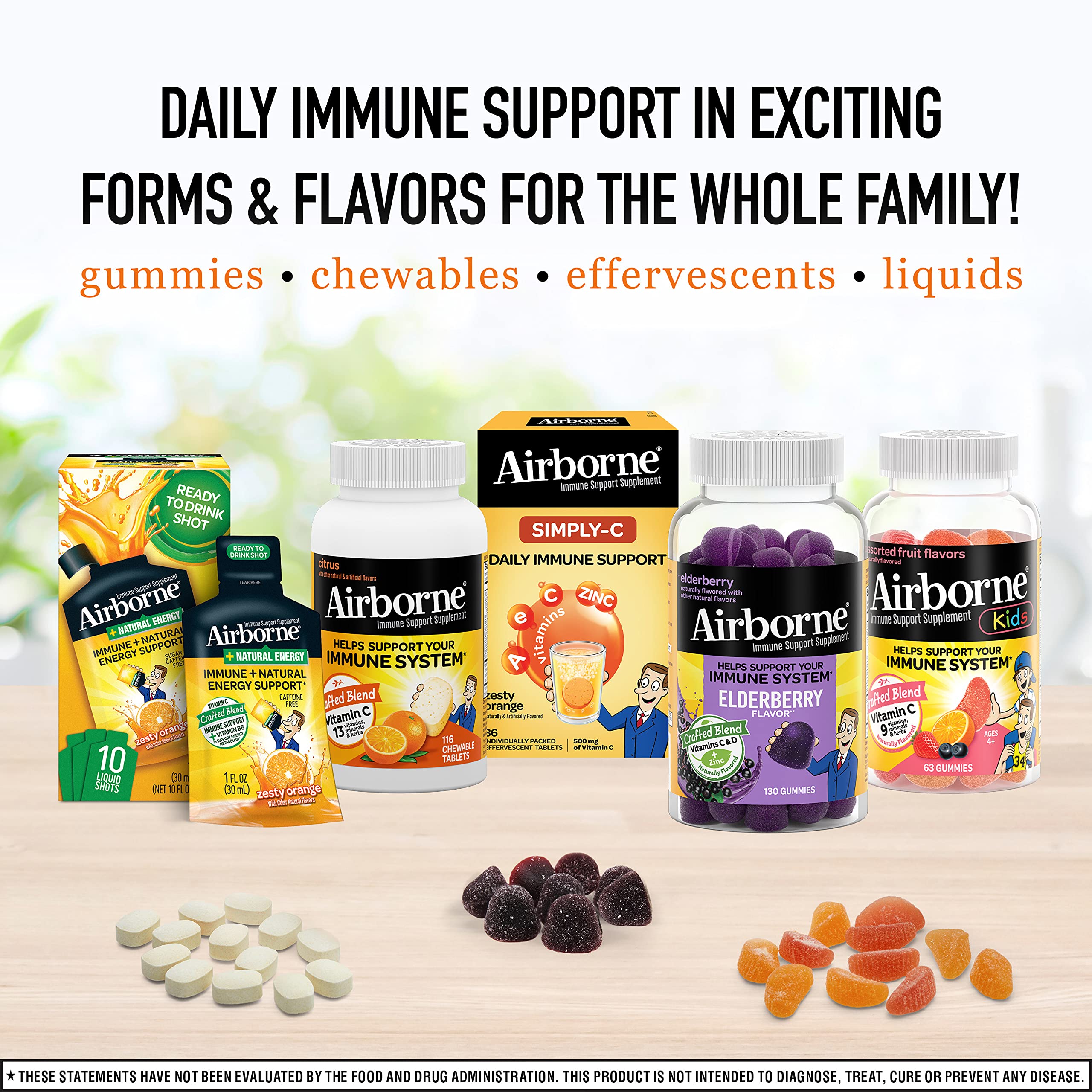 Airborne gummies for cold season