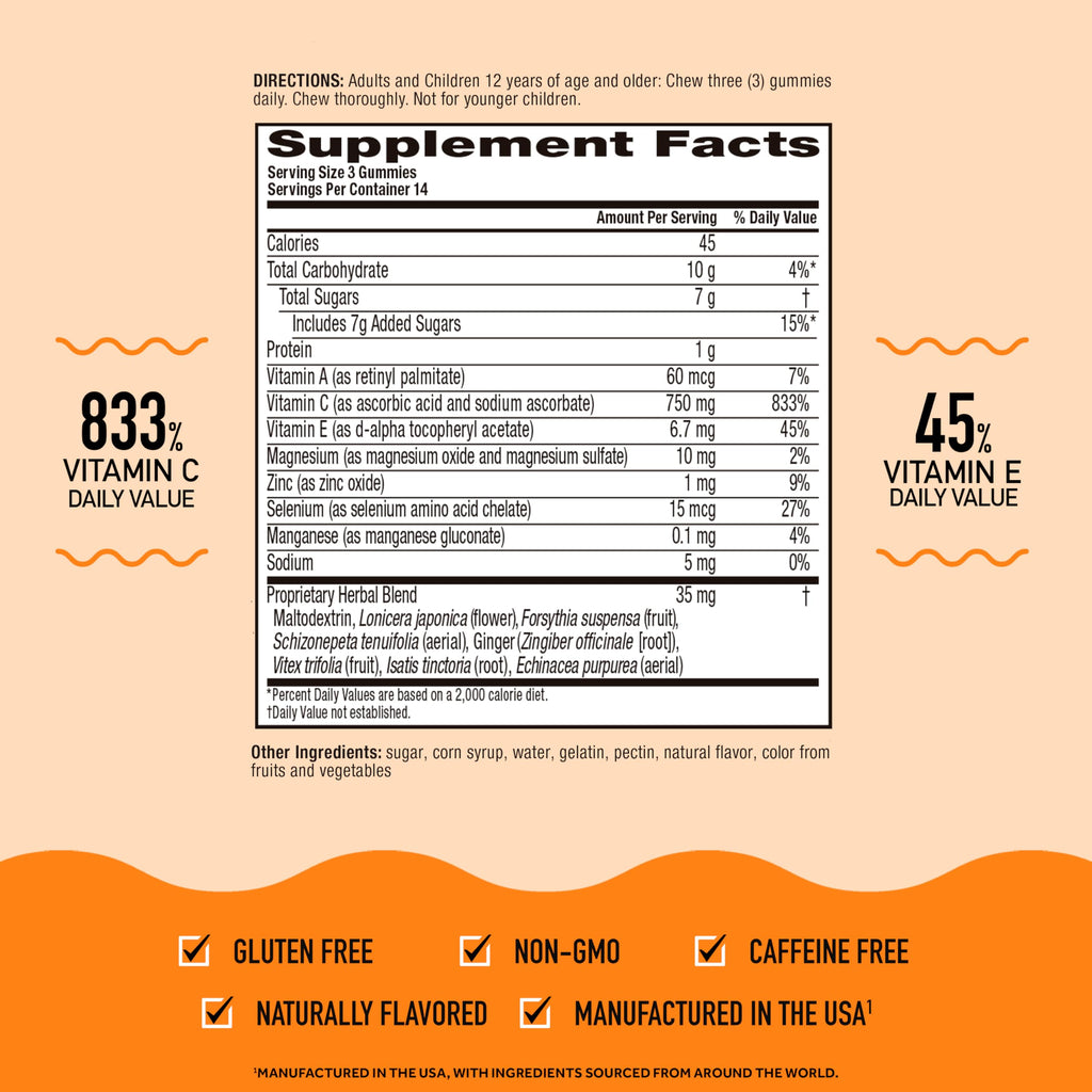 Airborne gummies for daily wellness