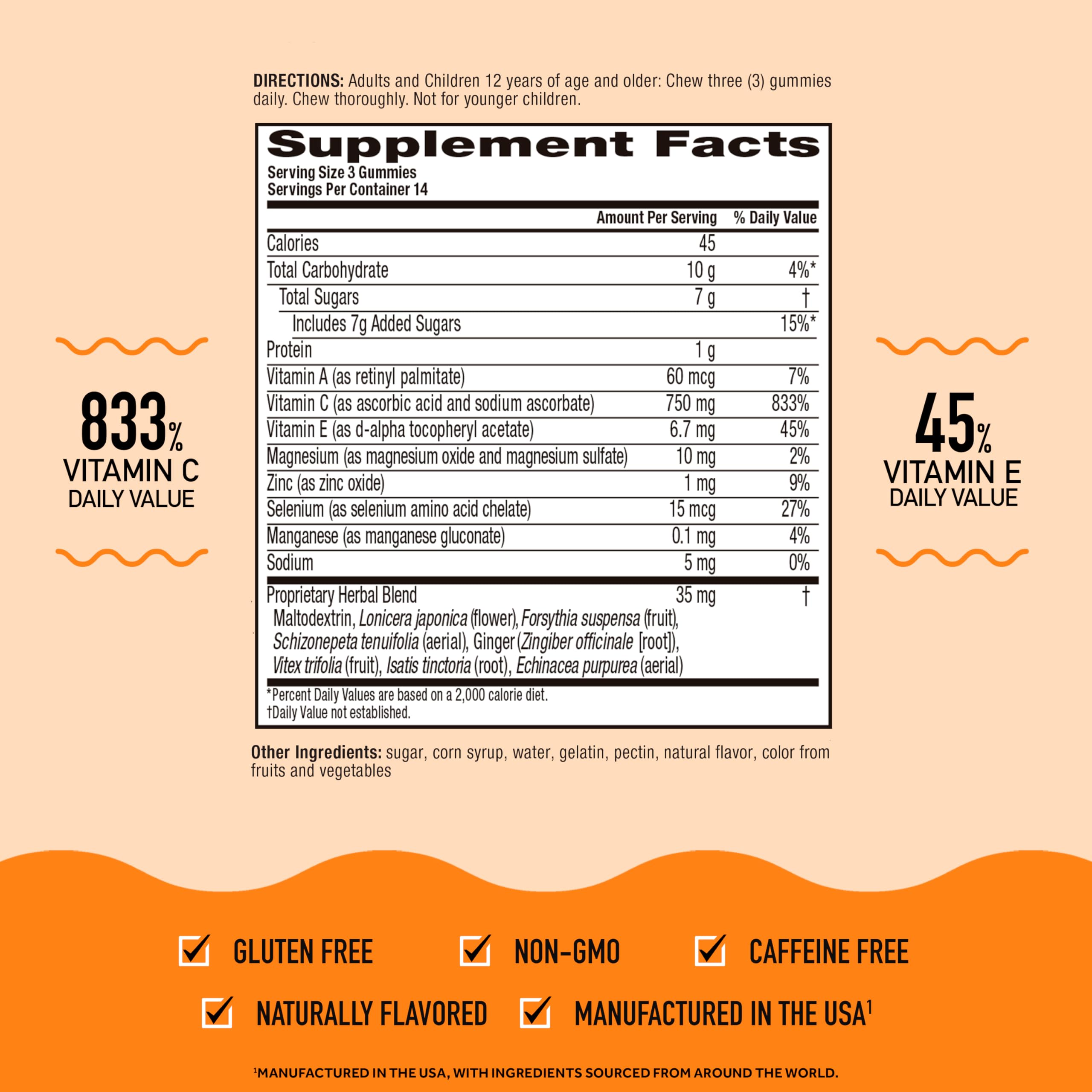 Airborne gummies for daily wellness