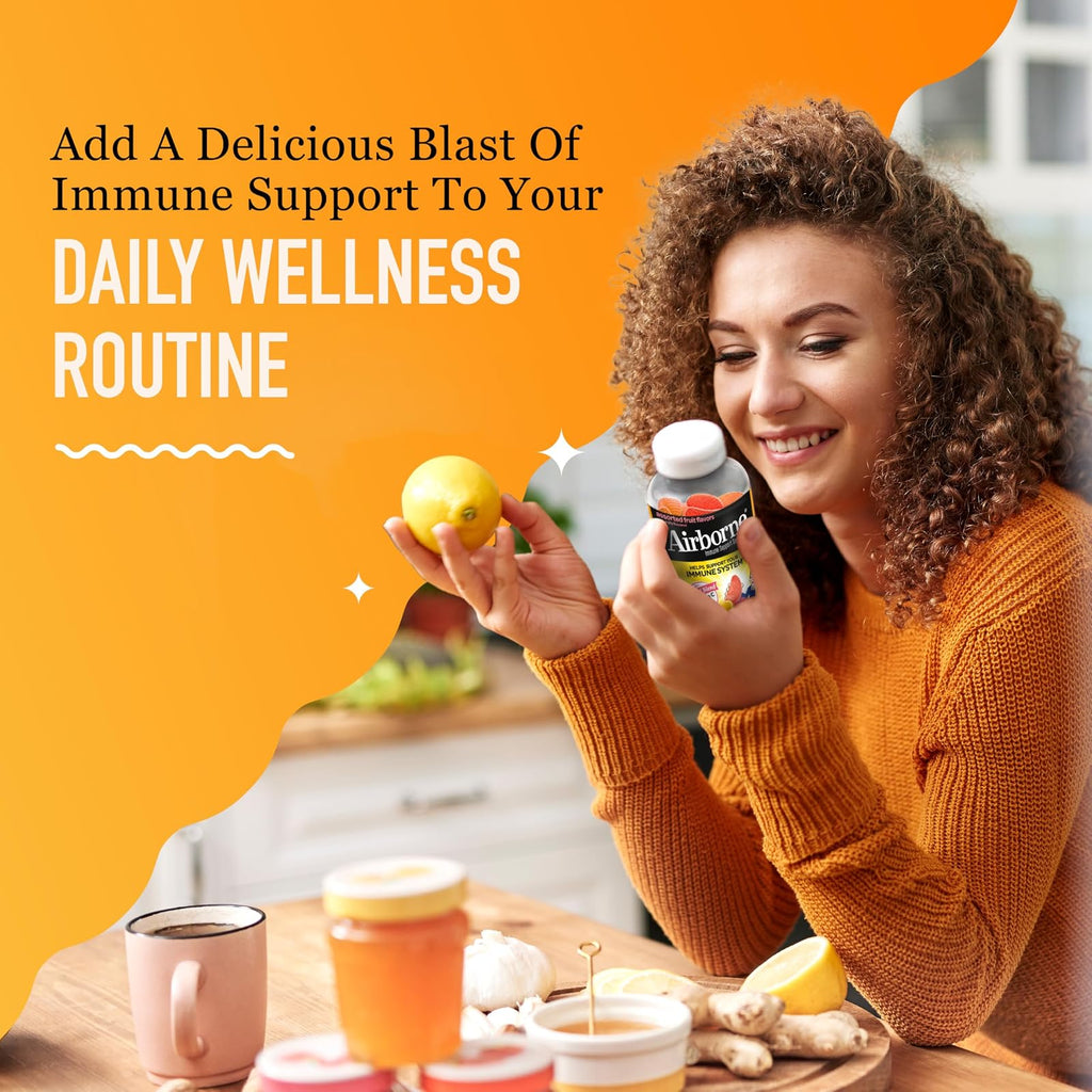 Airborne gummy vitamins for daily health