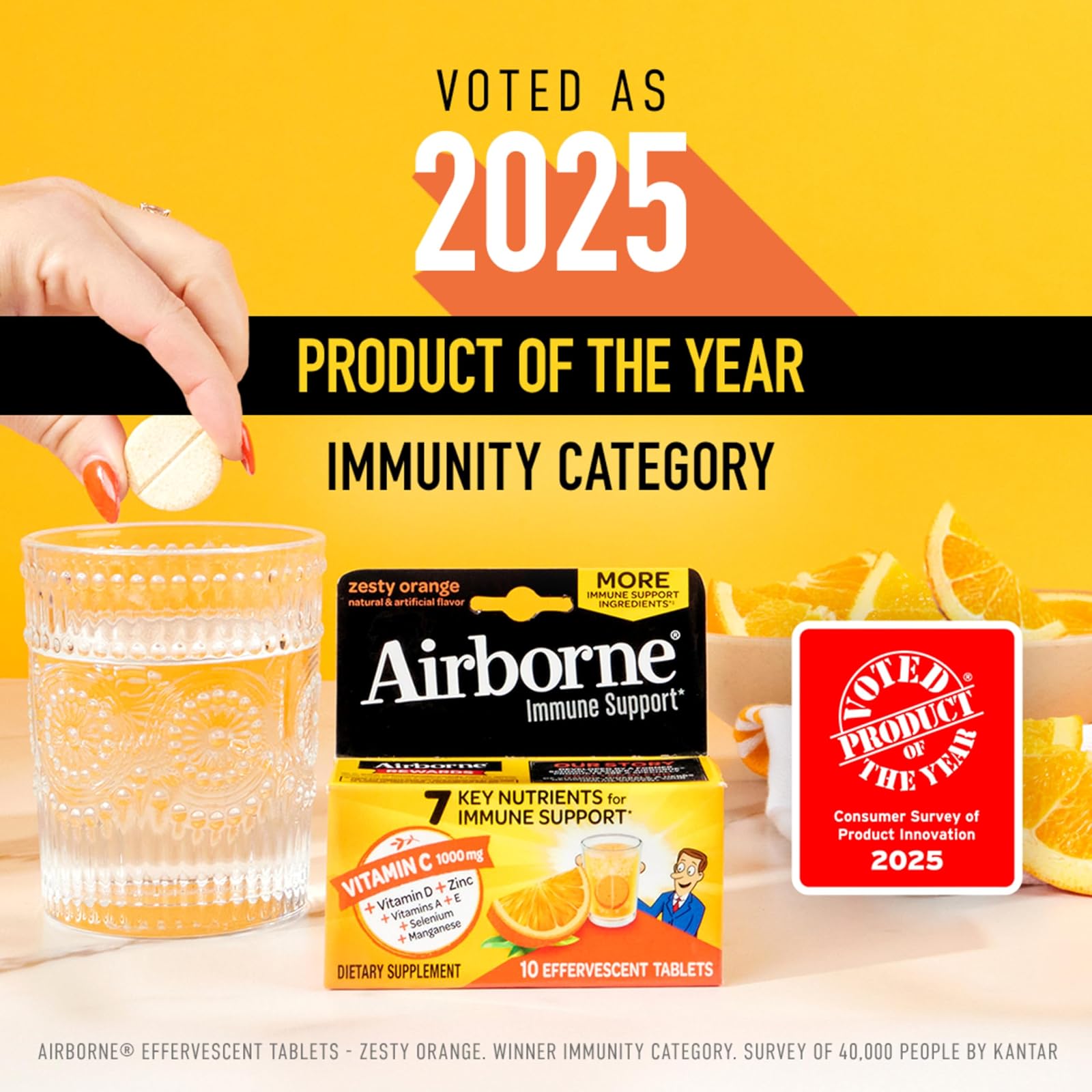 Airborne immune support effervescent formula