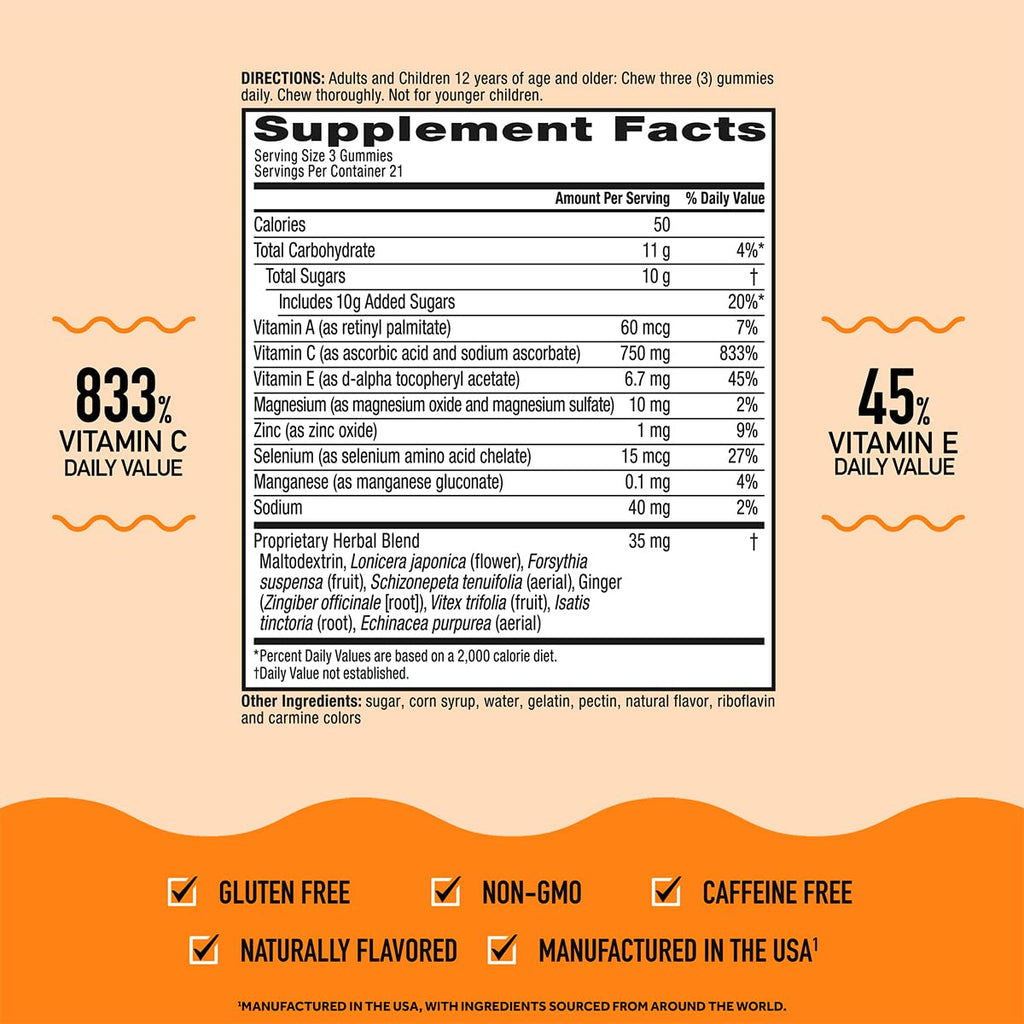 Airborne immune support for cold season