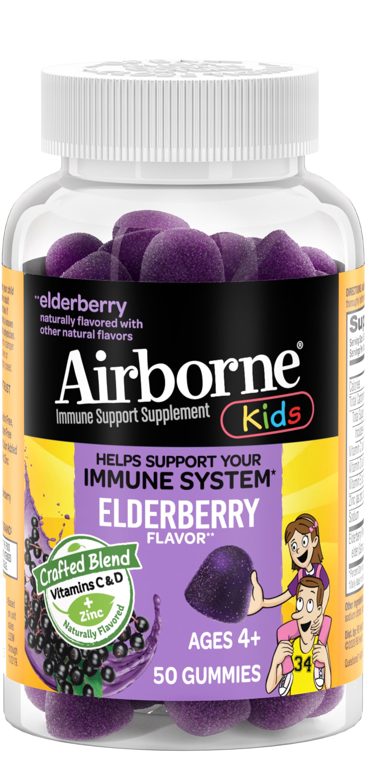 Airborne kids elderberry gummies