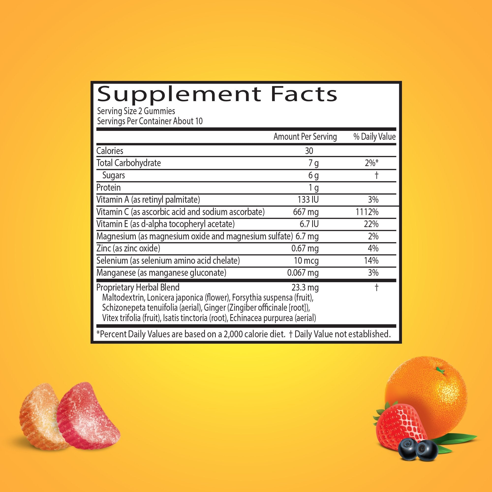 Airborne Kids Gummies essential nutrients