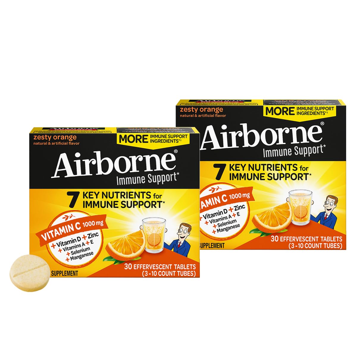 Airborne vitamin C effervescent tablets