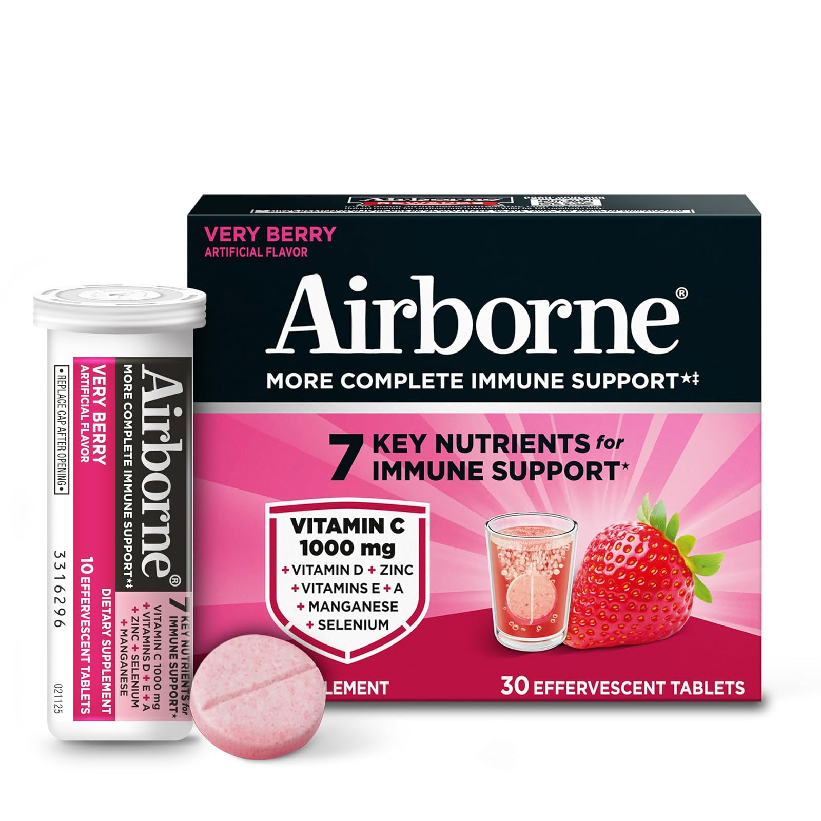 Airborne vitamin C effervescent tablets