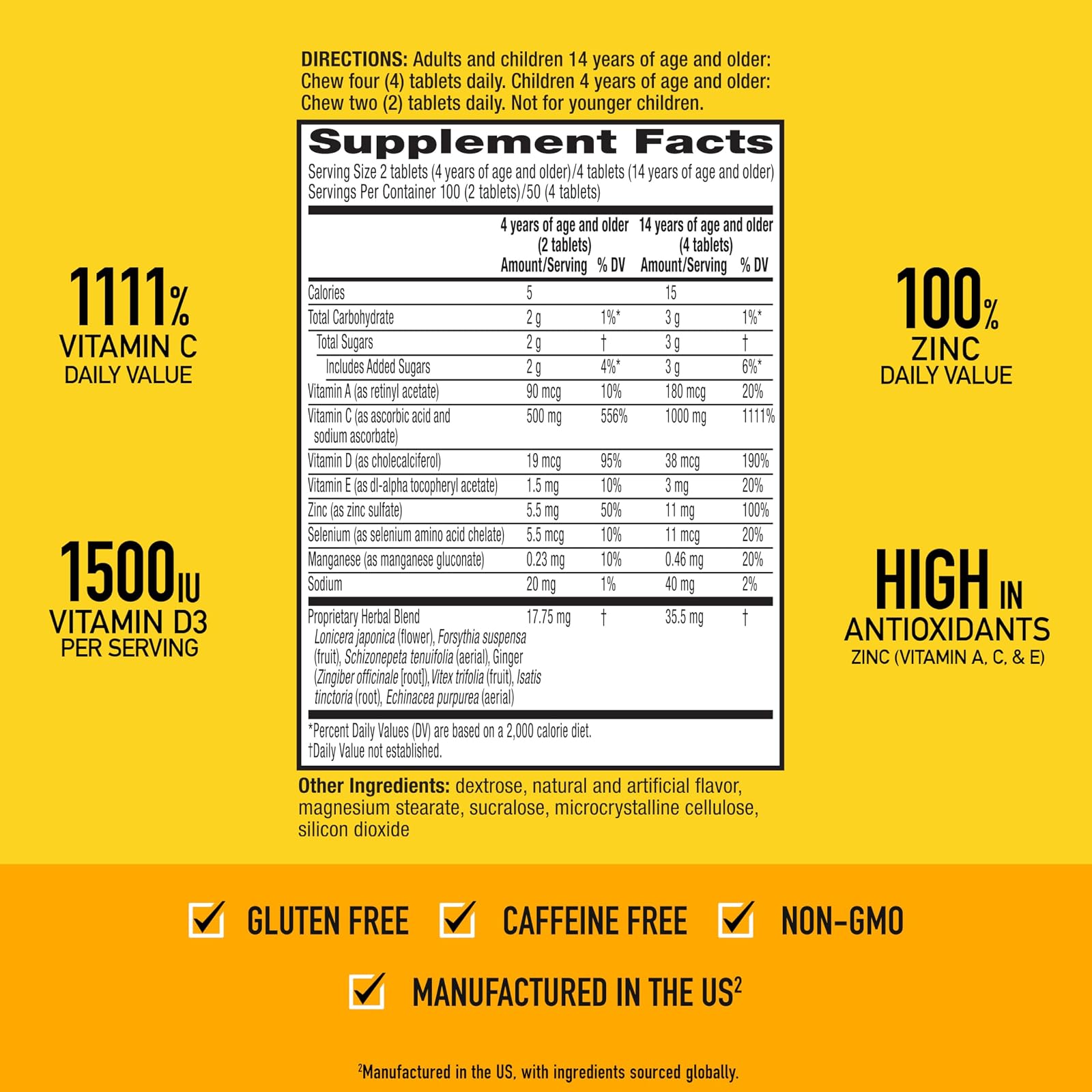 Airborne vitamin C for daily wellness