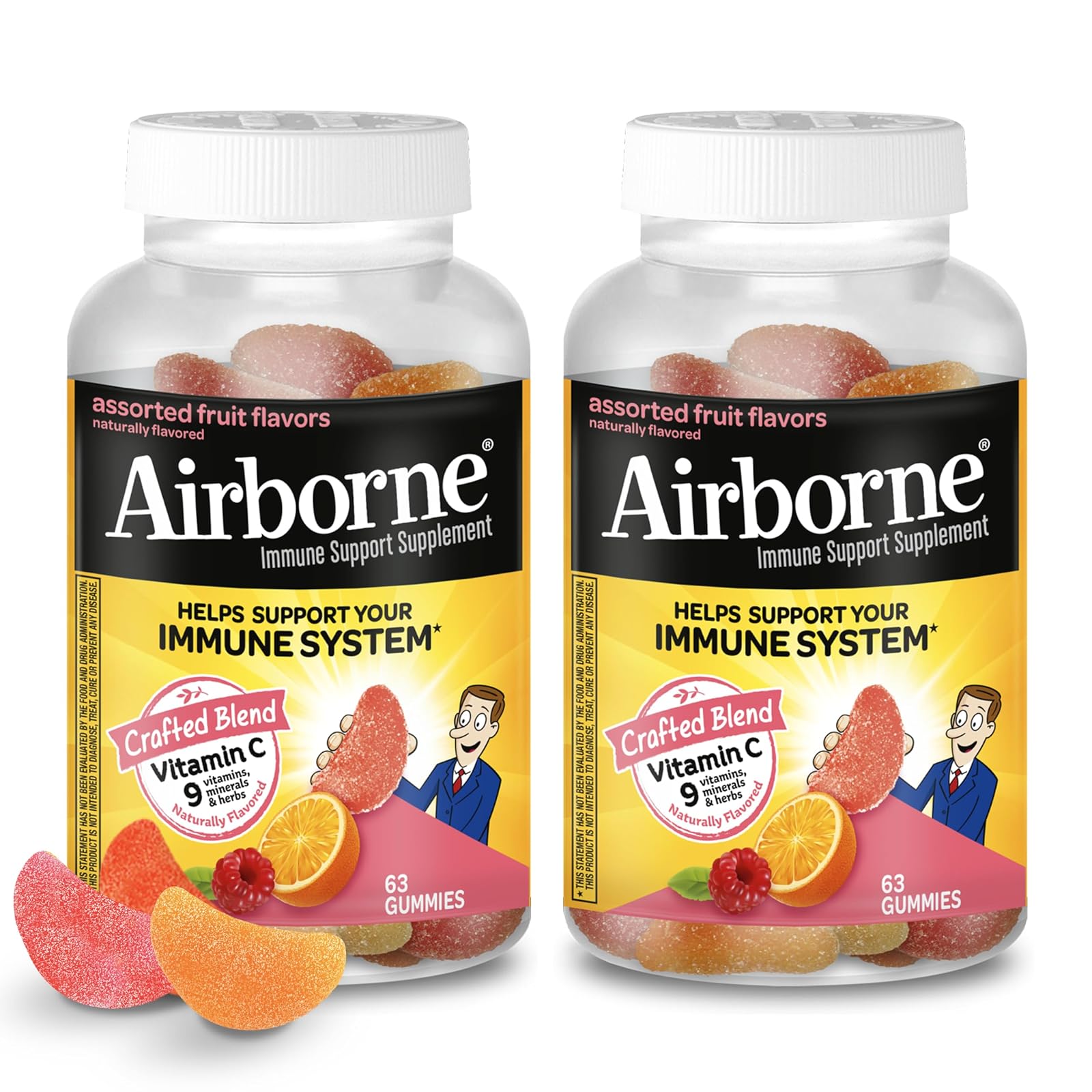 Airborne vitamin C gummies for immunity
