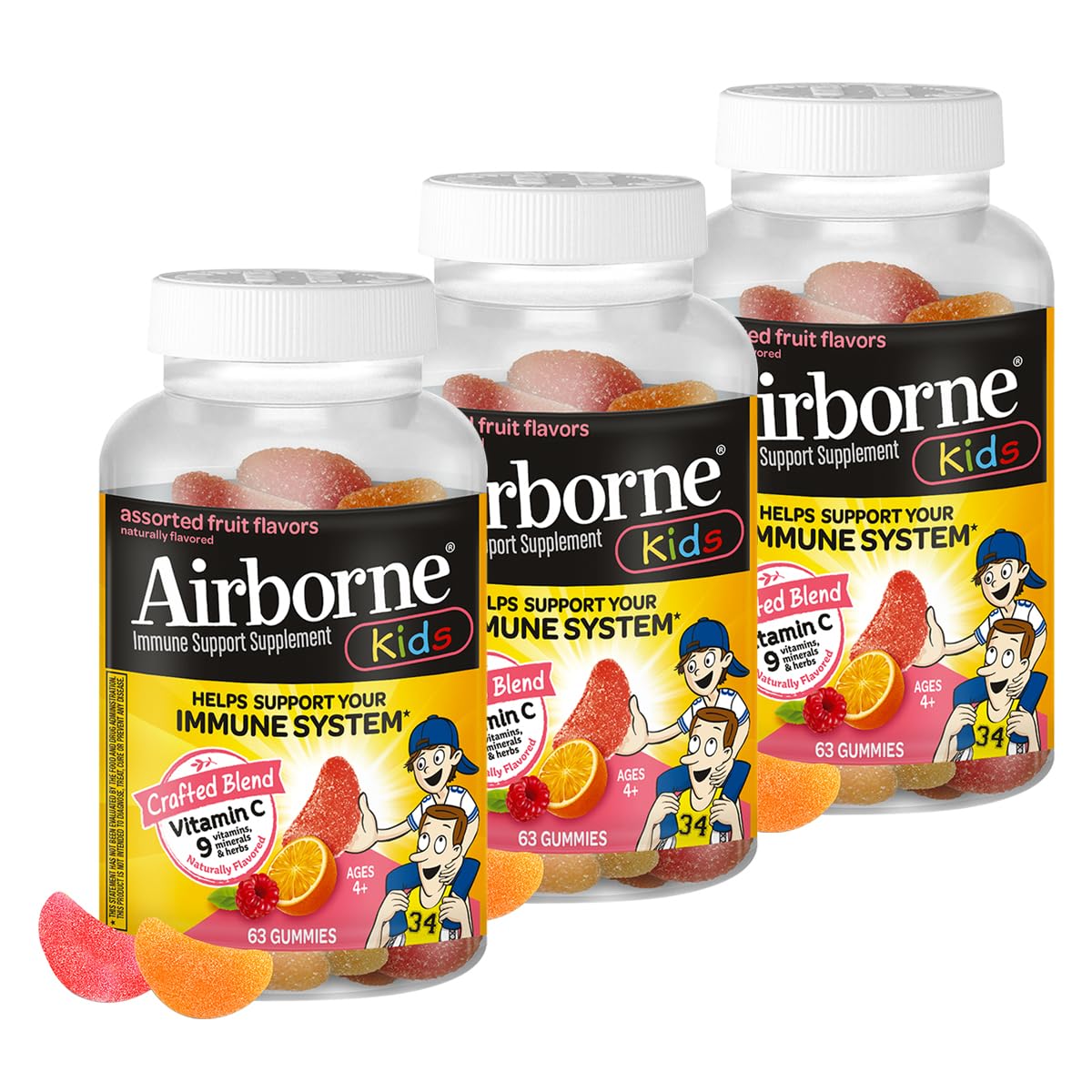 Airborne vitamin C gummy supplements