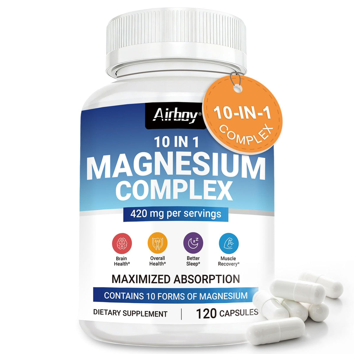 Airboy magnesium complex vegan capsules