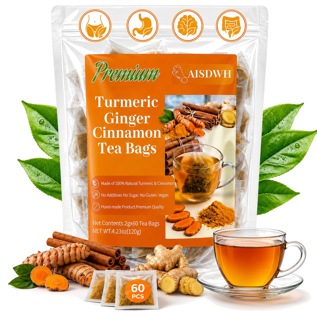 AISDWH turmeric ginger cinnamon tea bags