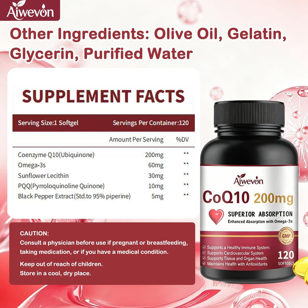 Aiwevon CoQ10 energy support supplement