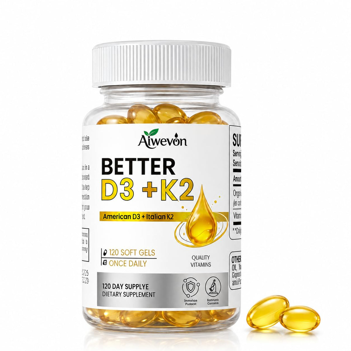 Aiwevon Vitamin D3 K2 benefits