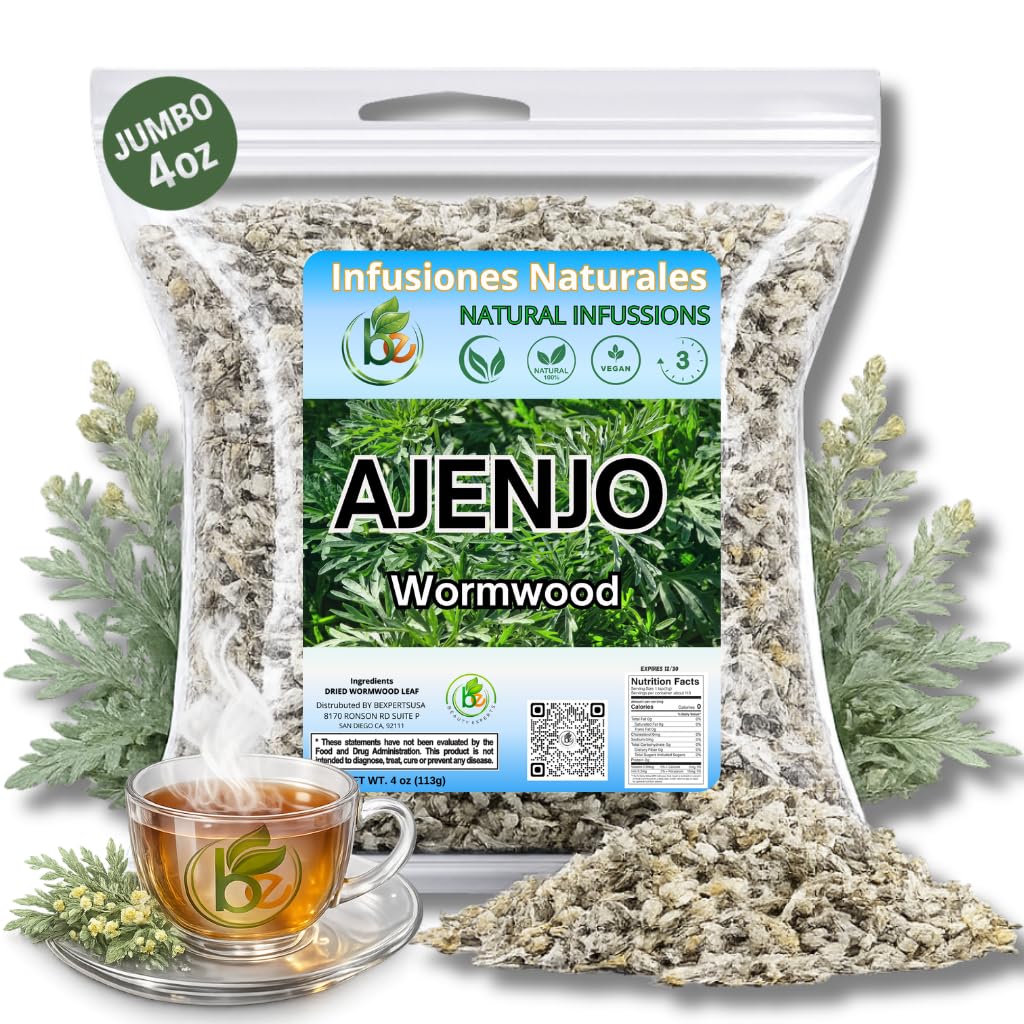 Ajenjo herbal tea loose leaf infusion