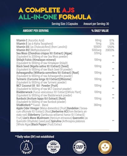 AJS Sea Moss multivitamin for women