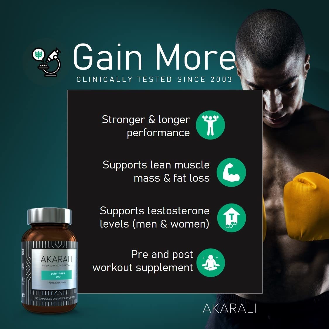 AKARALI Pure Tongkat Ali for workouts