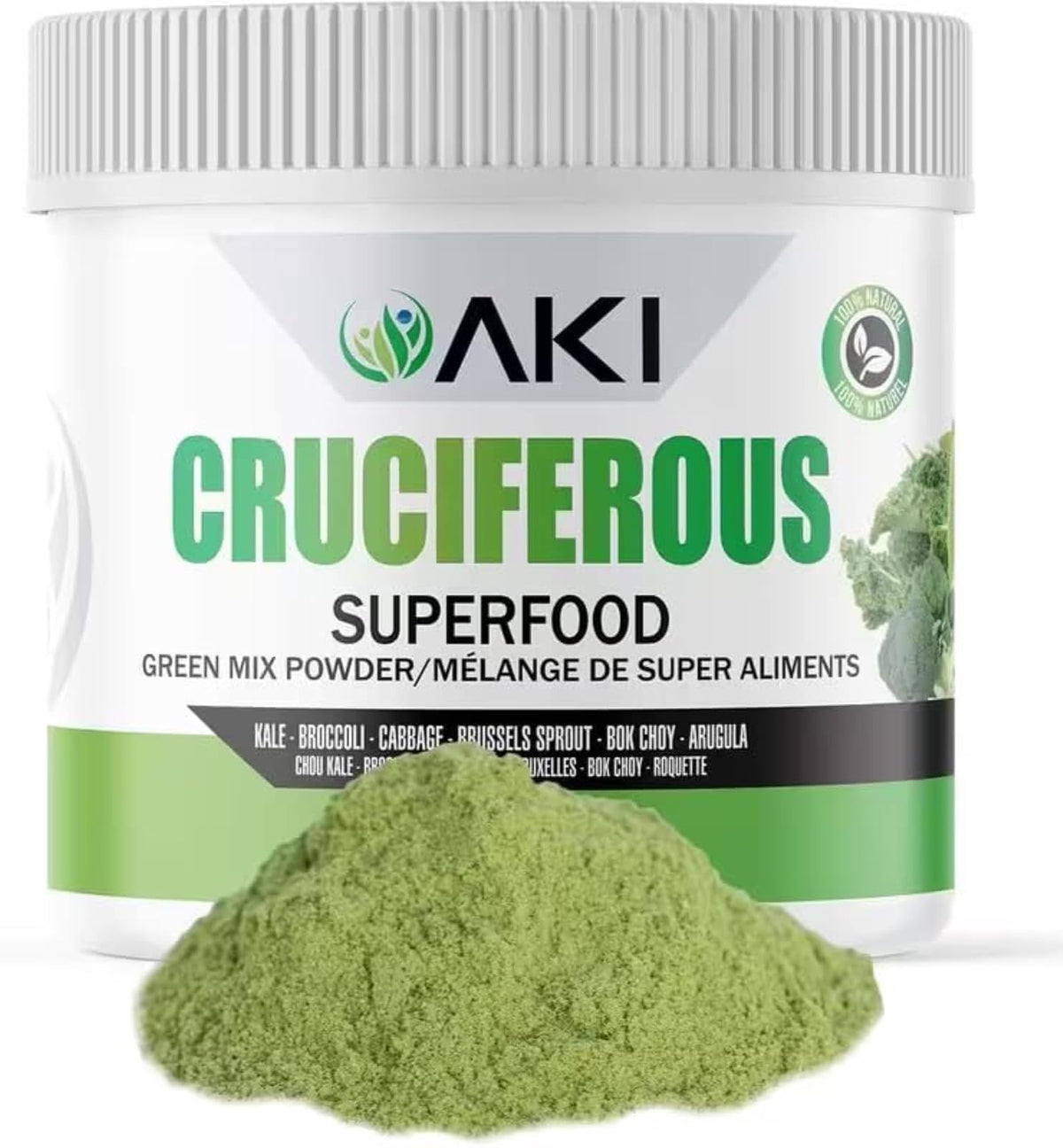 AKI Cruciferous Superfood Green Mix powder