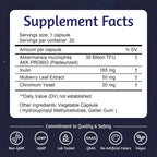 Akkermansia capsules for digestive comfort