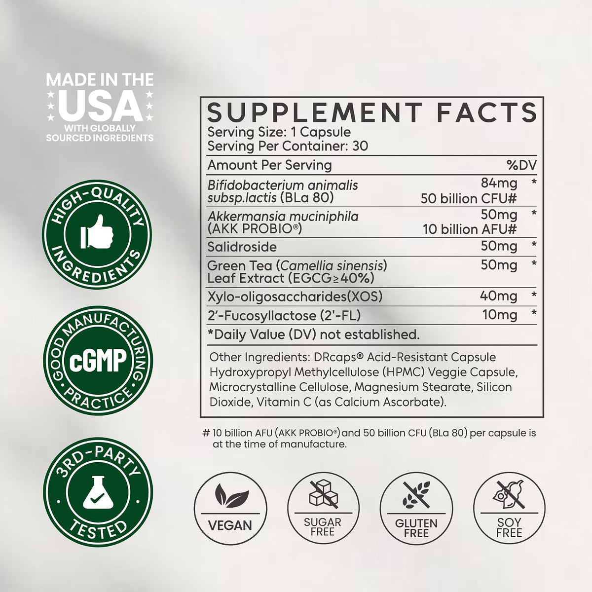 Akkermansia digestive health formula