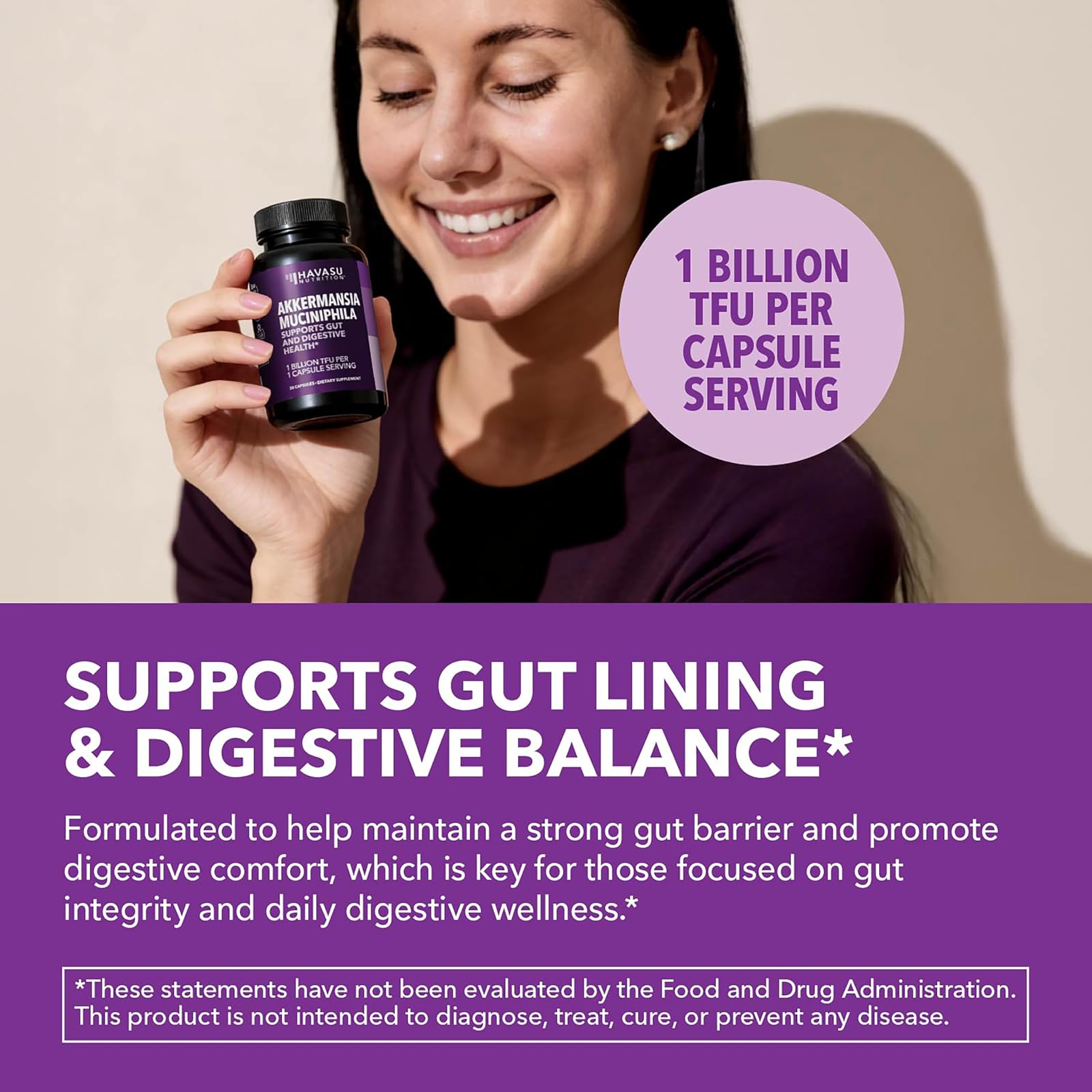Akkermansia Muciniphila for balanced digestion