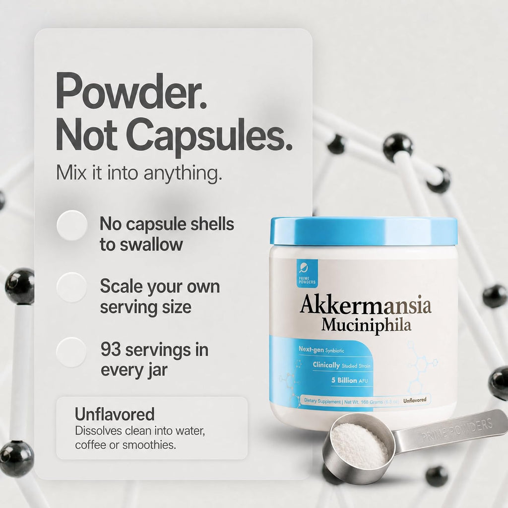 Akkermansia powder for overall wellness