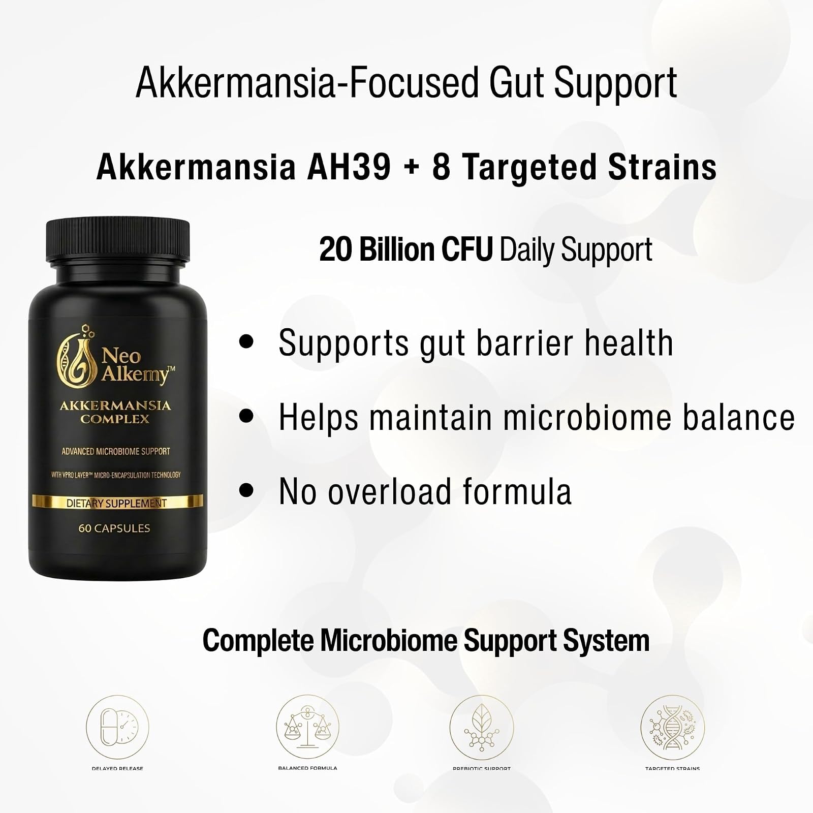 Akkermansia probiotic for gut balance