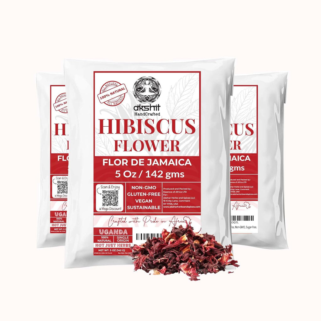 Akshit dried hibiscus flowers for tea
