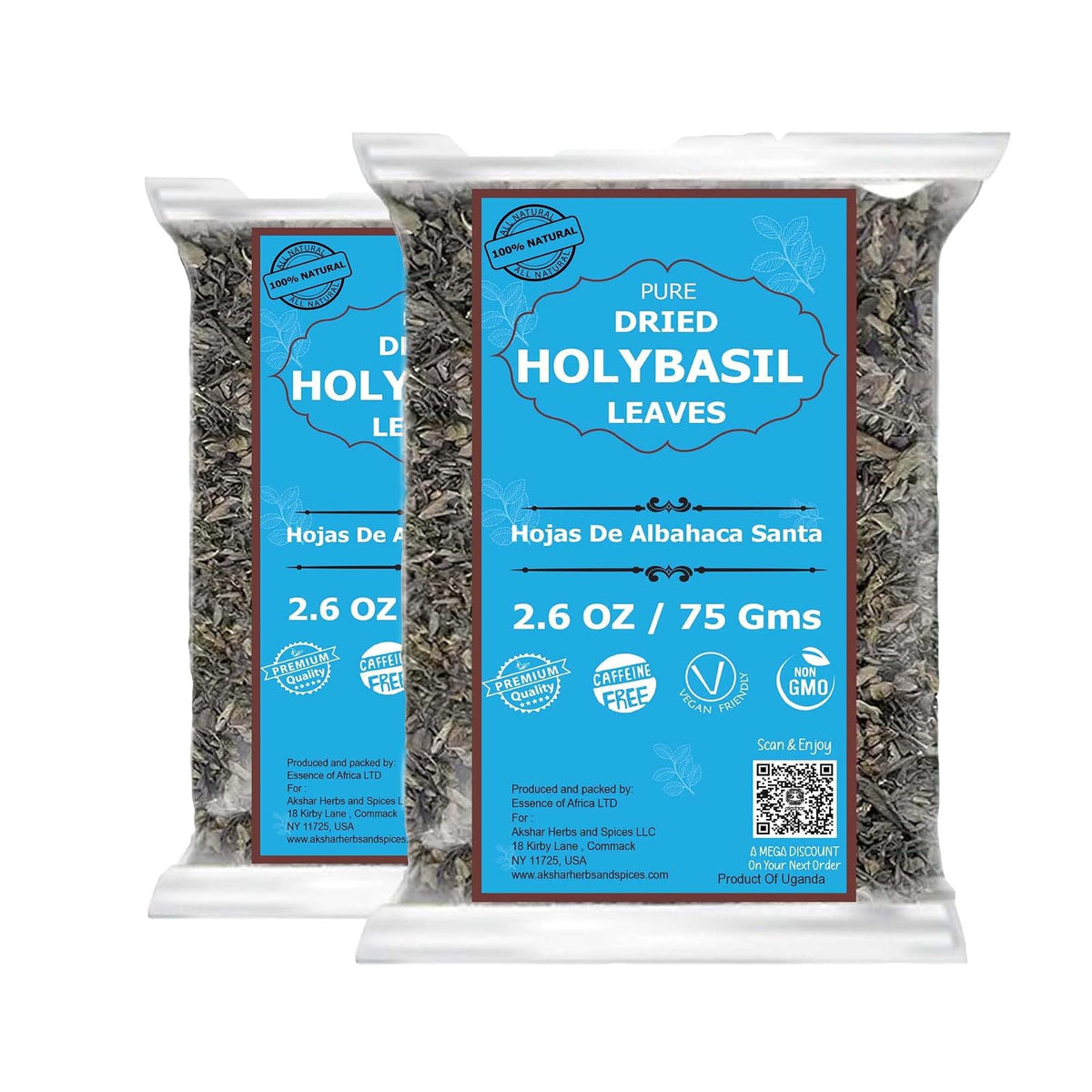 Akshit dried holy basil leaves for tea