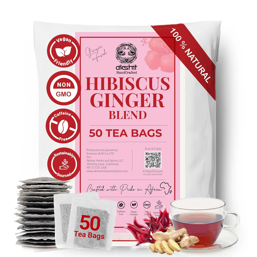 Akshit hibiscus ginger tea bags