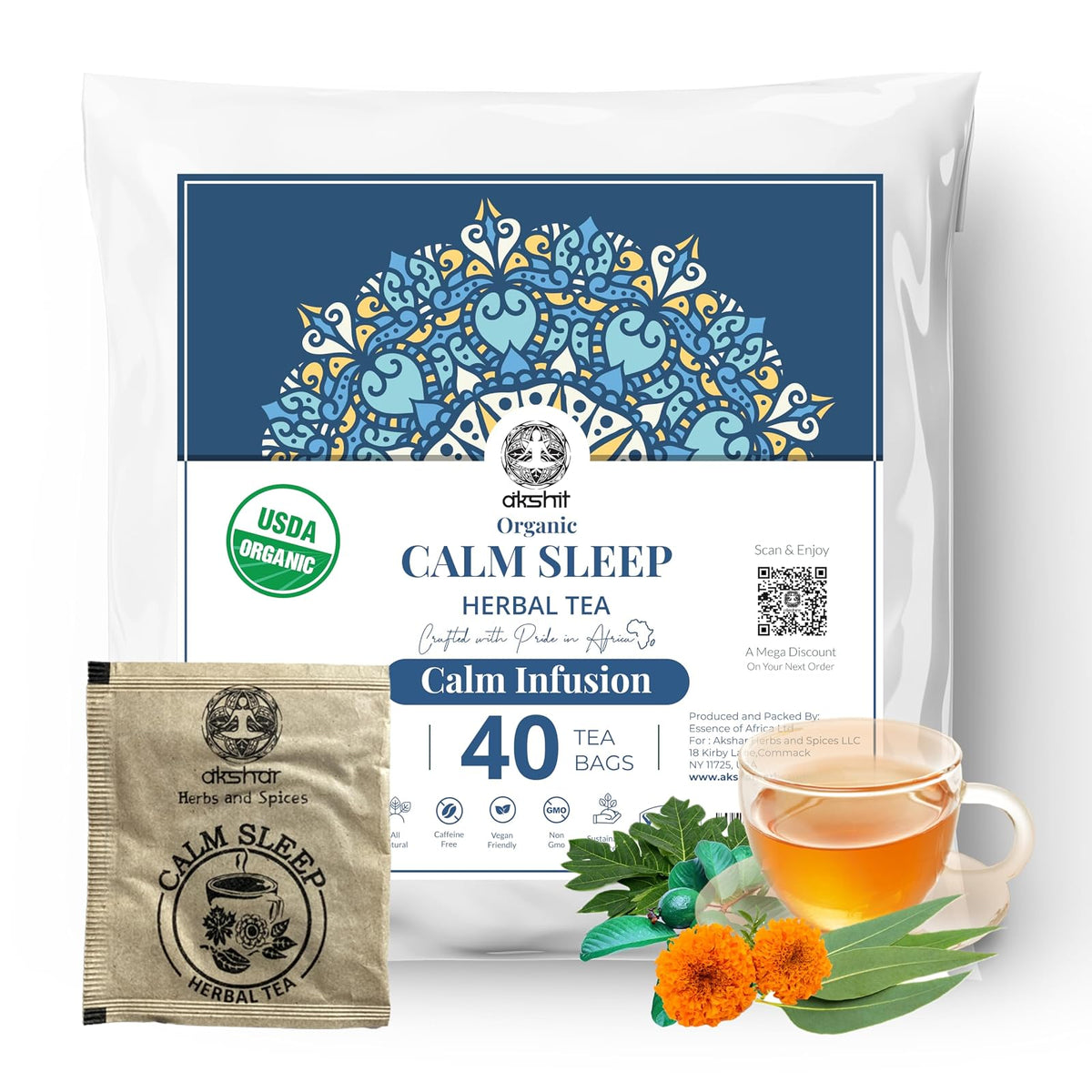 Akshit papaya leaf tea bags