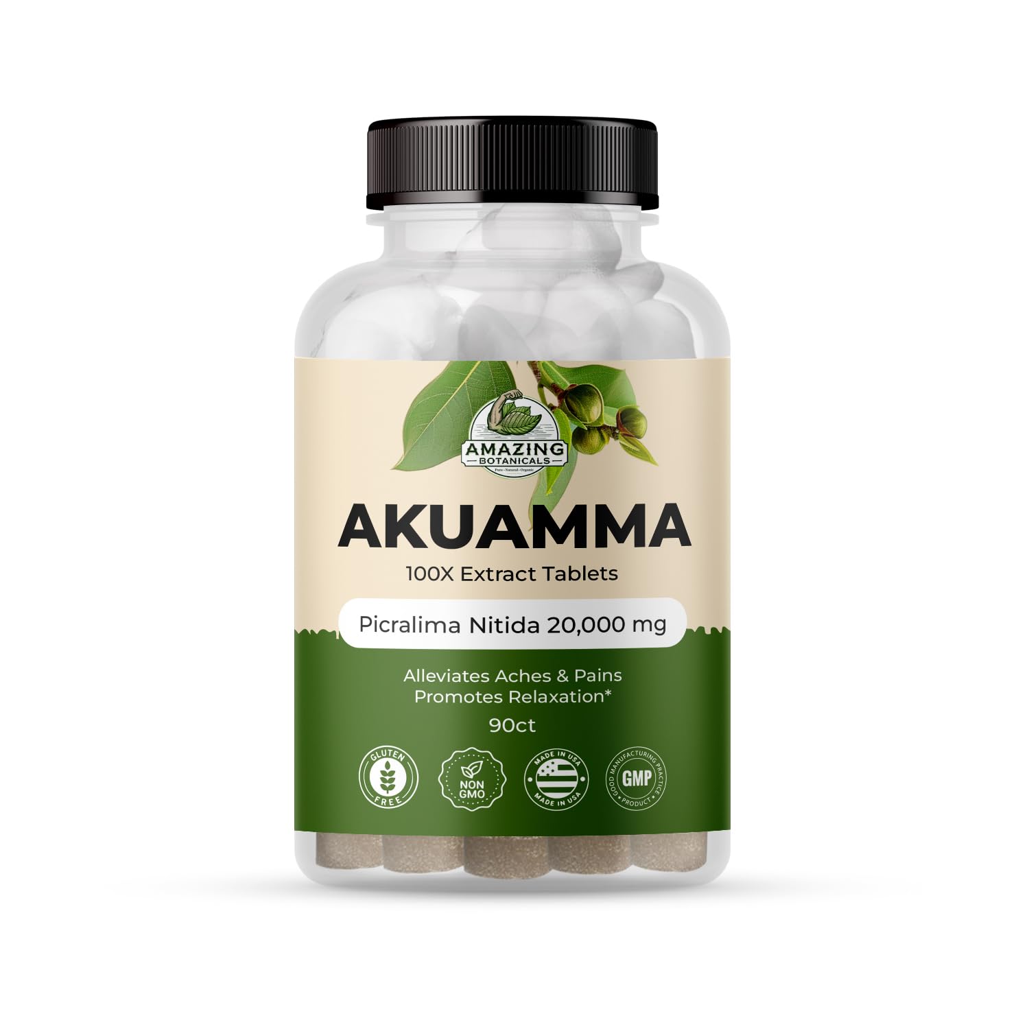 Akuamma blended vitamin supplements for focus