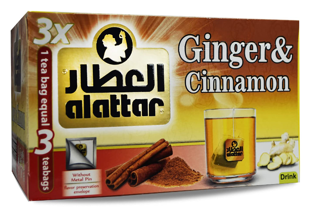Al Attar ginger cinnamon herbal tea bags