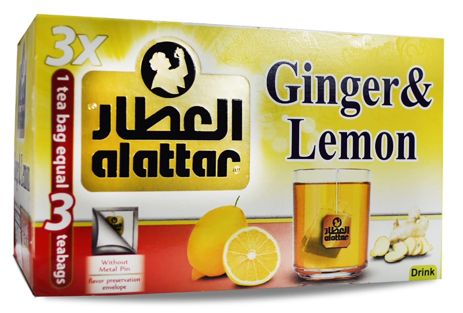 Al Attar herbal ginger lemon tea