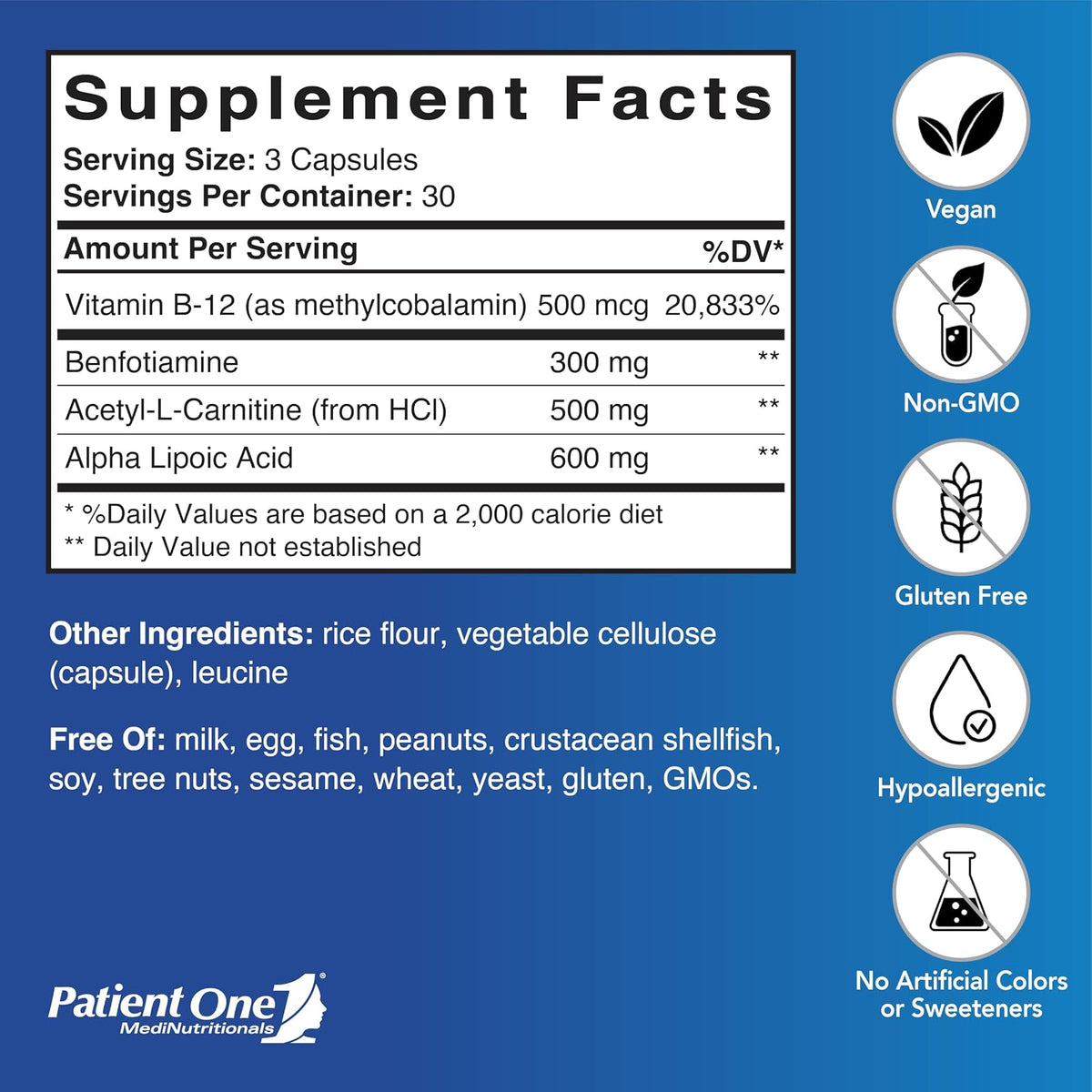 ALA and ALC nerve support capsules