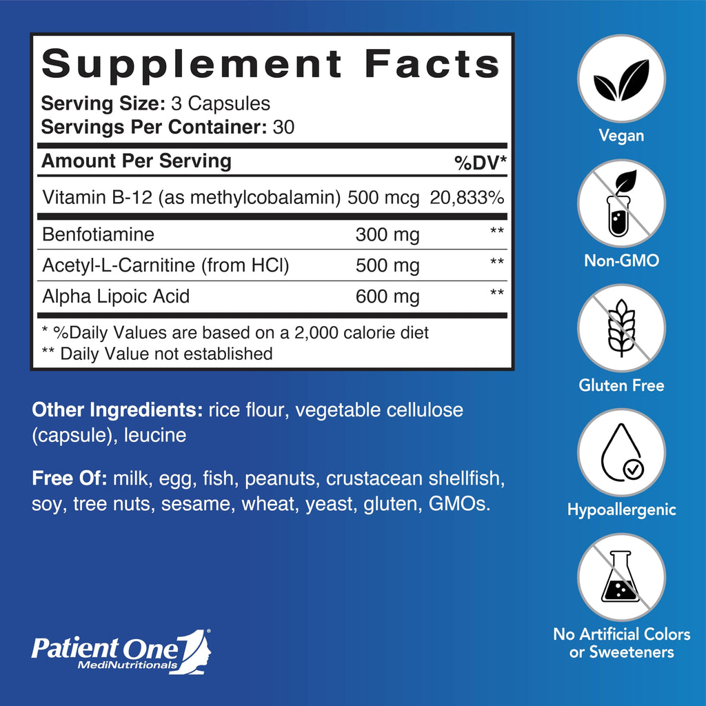 ALA and B12 nerve support formula