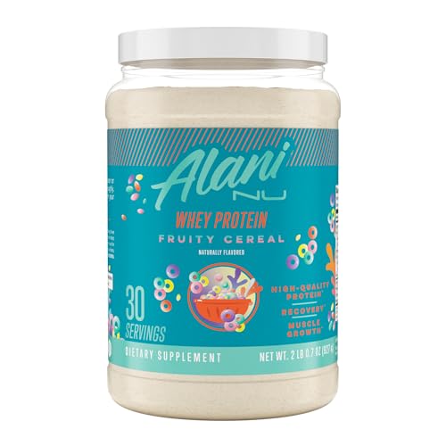 Alani Nu whey protein fruity cereal