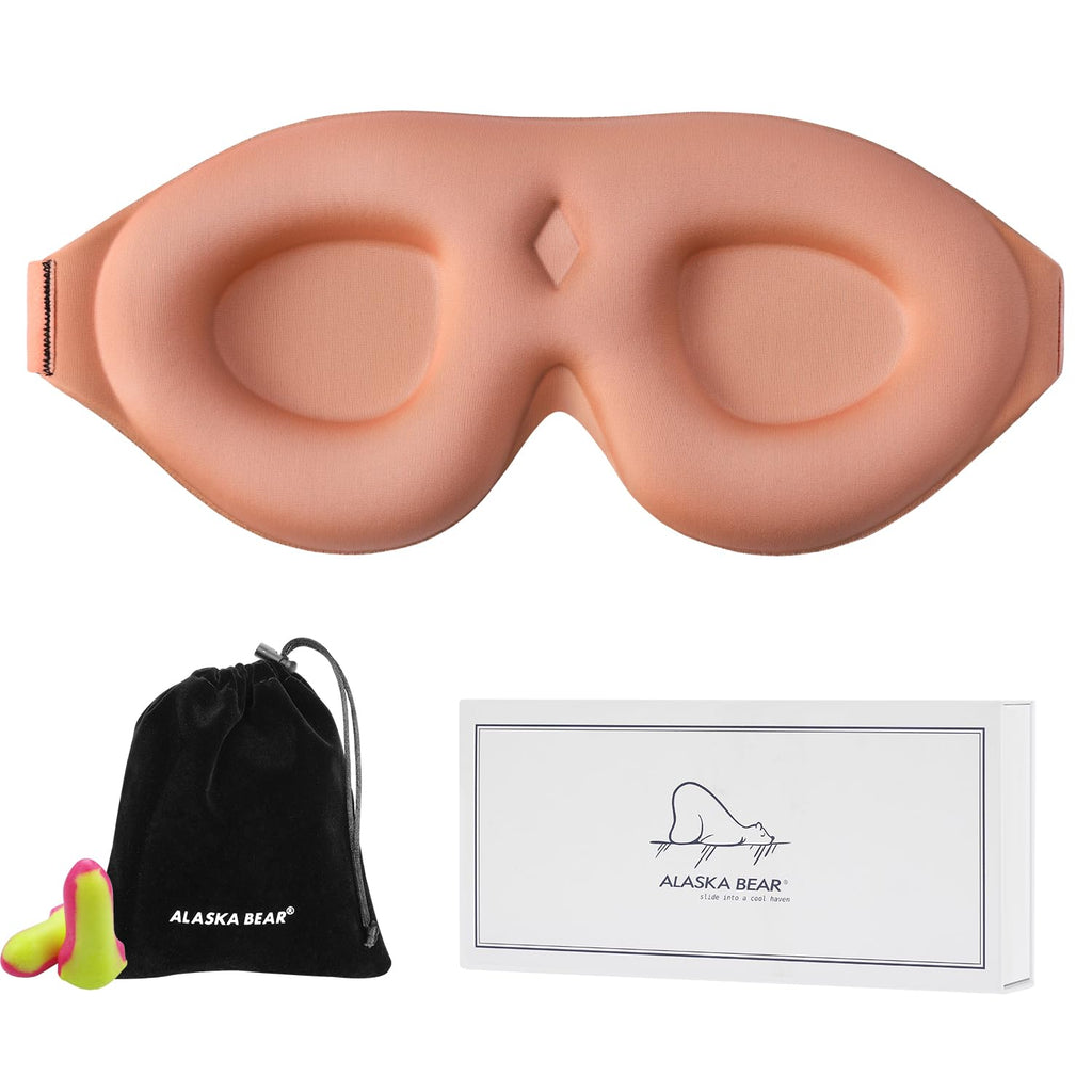 ALASKA BEAR pink sleep mask