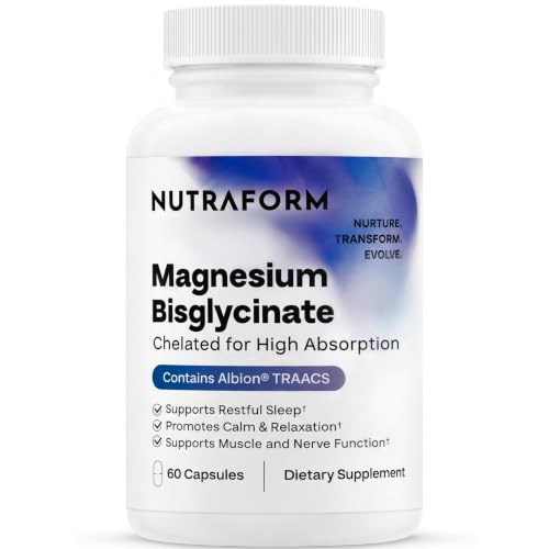 Albion Magnesium Bisglycinate capsules for relaxation