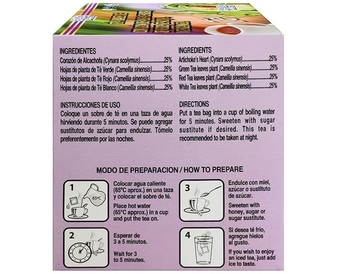 Alcachofivida herbal artichoke tea bags