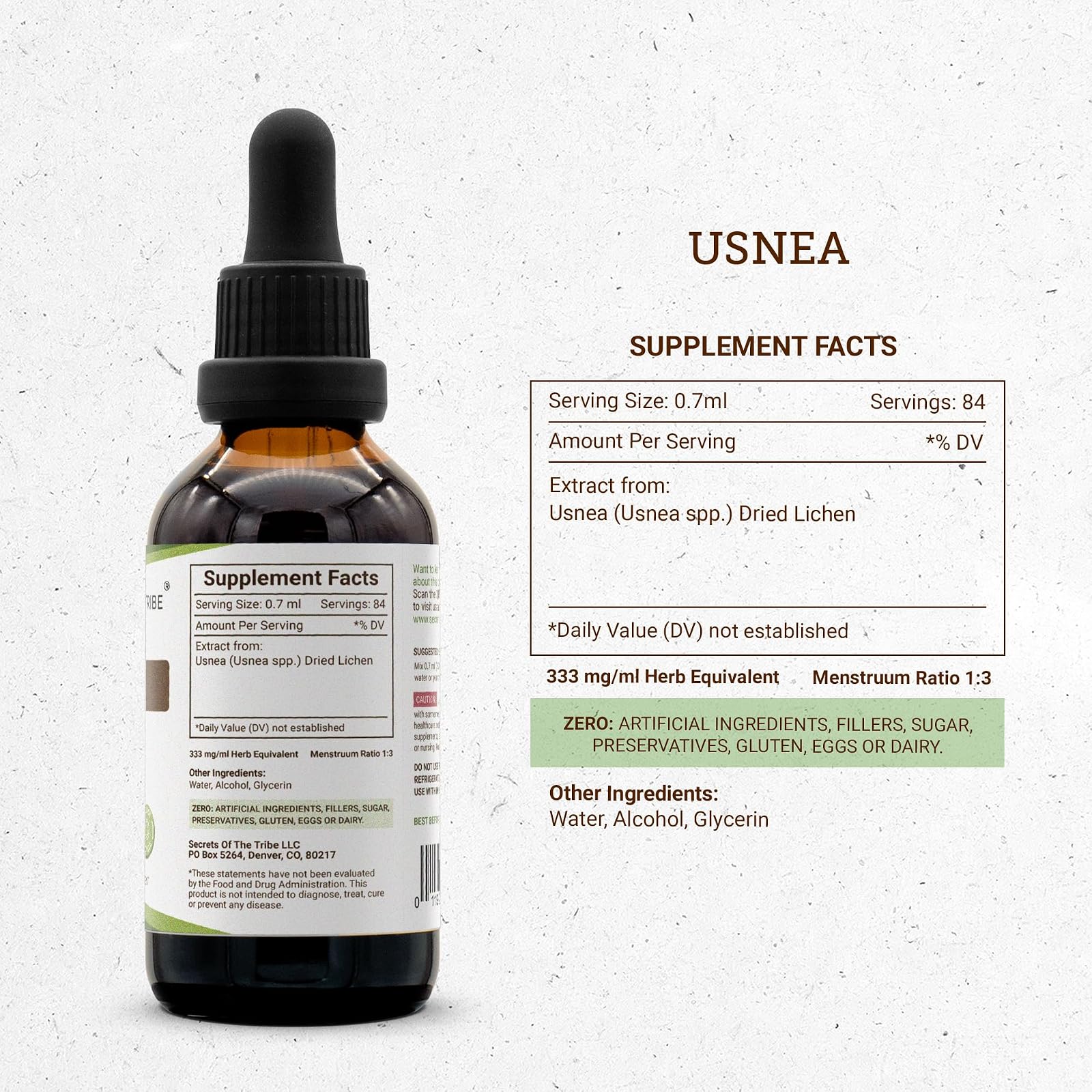 Alcohol extract Usnea for wellness